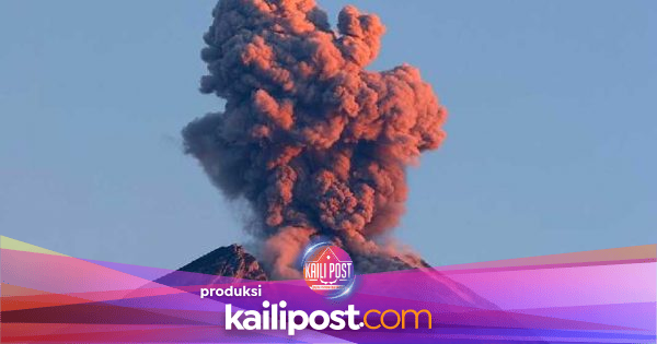 Erupsi Gunung Semeru Berulang 4 kali Hari Ini, Semburkan Abu Setinggi 800 Meter - KAILIPOST