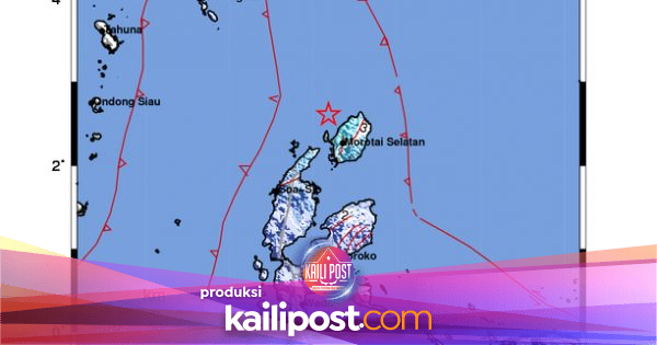 Akibat Gempa M 5,0 Guncangkan Maluku Utara Pulau Morotai, Tak berpotensi Tsunami - KAILIPOST